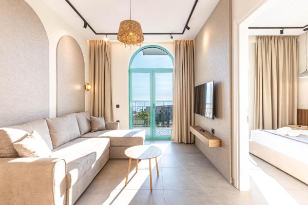 Santorini Dream 2 Apt W Parking, Kitchen And Sunset, Sea View - Drymade - Dhërmi