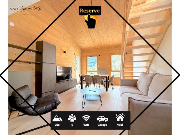 T3 Neuf Et Calme - Vue Sublime Et Garage Privé - Le Bourg-d'Oisans