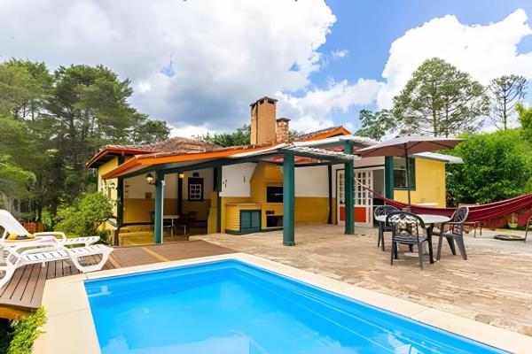 Casa Histórica Com Cachoeira, Piscina E Jardim - Santo Antônio do Pinhal