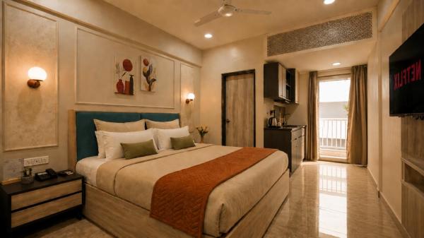 Bodhi People Luxury 1rk Studio With Balcony & Pool Near Airport - Jaipur