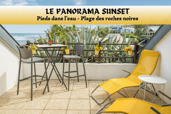 Le Panorama Sunset - Vue Mer - Parking & Climatisé - Saint-Gilles les Bains