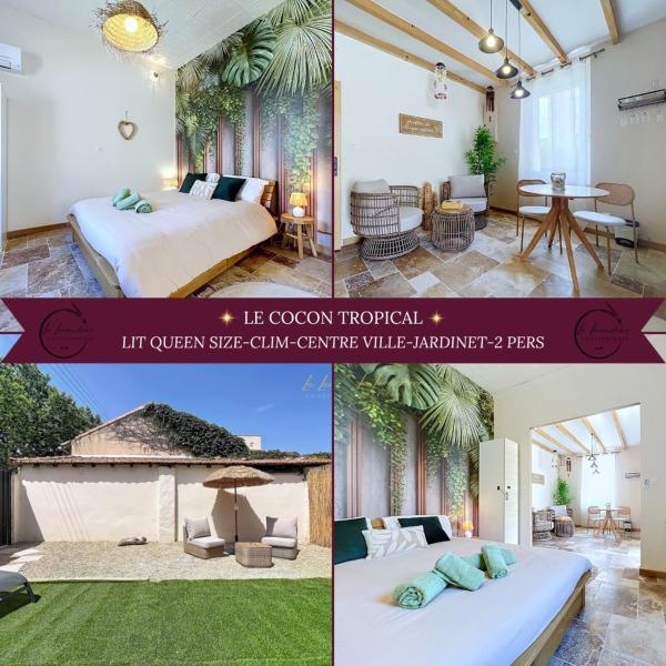 Le Cocon Tropical - Cosy, Clim, Centre-ville, Jardinet, 2 Personnes - Istres