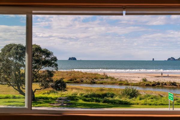Seaview Studio Apartment - Beachfront With Heated Pool - Whitianga