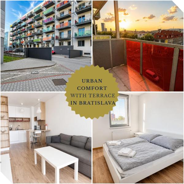 Ac 2 Room Apartment With Terrace, Prievozska - Bratislava