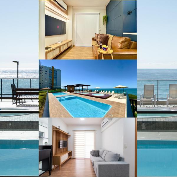 Aptos Pé Na Areia Condomínio Resort Completo Com Piscina Sala De Jogos, Brinquedoteca, Playground E Portaria 24h 2 Quartos Com Ar-condicionado, Churrasqueira Privativa Reserve Agora E Viva Essa Experiência - Barra Velha