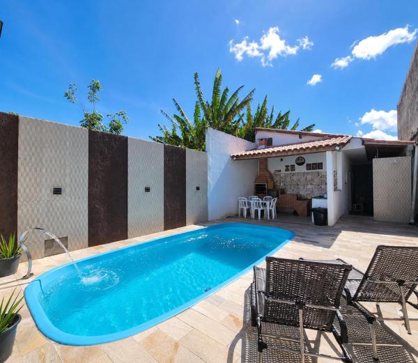 Casa Térrea, 3qtos, Piscina E Ar Praia Das Palmeiras - Caraguatatuba