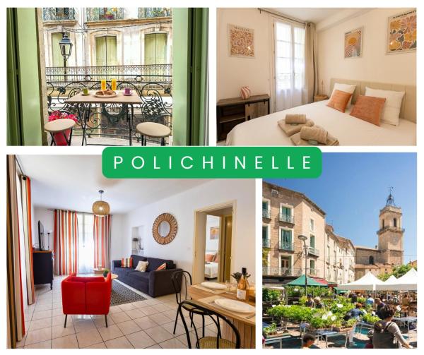Polichinelle Hyper Centre - Wifi - Balcon & Parking Proche - Montagnac