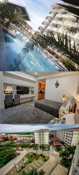 Condo Azur Suites A731, Amani Resorts Residences, 5 Minutes Airport, Netflix, Stylish, Cozy With Luxurious Swimming Pool - Liloan