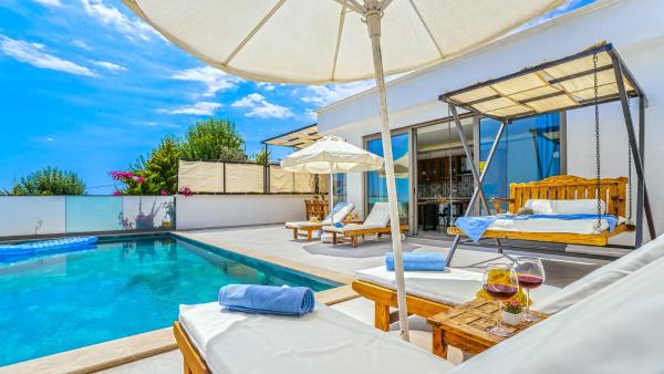 Secluded Sea-view Family Escape-villa Bella2 Sardunya - 卡爾坎