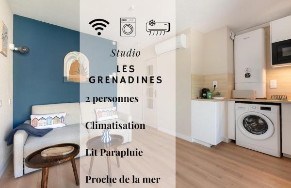 134 - Les Grenadines - 2 Pers, Clim, 1er Ligne - La Grande-Motte