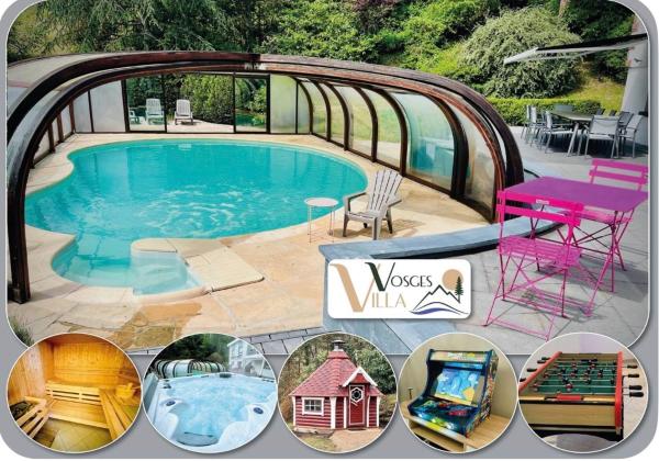 Villa 250m2 Avec Piscine Chauffée & Spa & Kota-grill & Sauna - Saint-Dié-des-Vosges