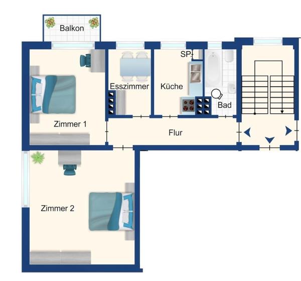 Kiel Jachmannstrasse 3og Rechts 2,5 Zimmer Wohnung - Preetz