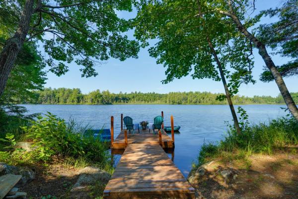 Private Dock & Deck: Tranquil Dam Pond Cottage! - Augusta, ME