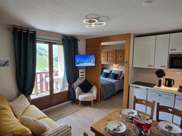 Val Thorens, Ski-in Ski-out 1 Bedroom Apt For 4 With Fiber, South-facing & Mountain Views - Saint-Martin-de-Belleville