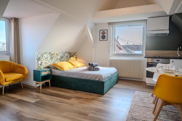 Les Cognassiers - Studio Cosy & Equipé - Parking Gratuit - Professionnels & Familles - Hindisheim
