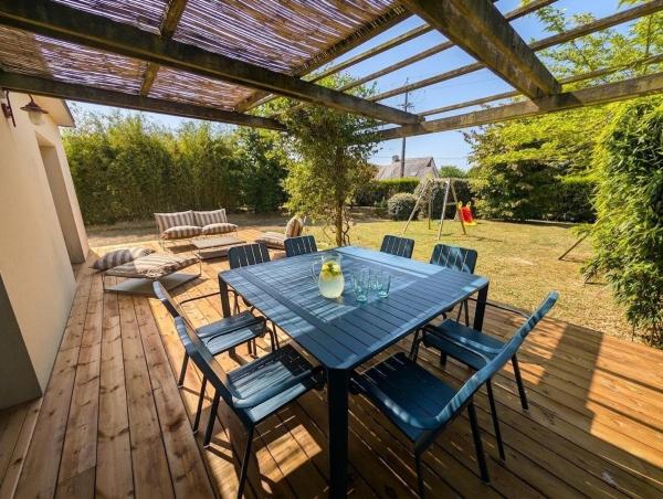 Maison 75m2 - Terrasse, Jardin 1000m2, Plage à 4min - L'escale Billiotine - Morbihan