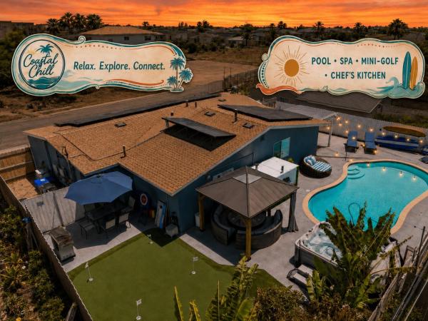 Coastal Chill San Diego - Heated Pool - Xxl Spa - Mini Golf - Gourmet Kitchen - San Diego