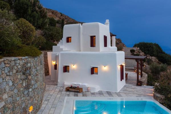 Excellent Mykonos Villa Villa Apollo 3 Bedrooms Stunning Sea Views Psarrou - Mykonos