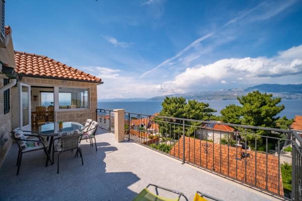 Adriatic Sea View Penthouse Apartment With Parking - 5 Min Walk To Coast - Dugi Rat