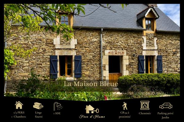La Maison Bleue,authenticité, Nature, Simplicité, 2-5 Personnes, Moëlan Sur Mer - Moëlan-sur-Mer