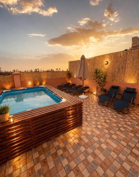 Khyli Rooftop 1 Vue Palmerie - Marrakech