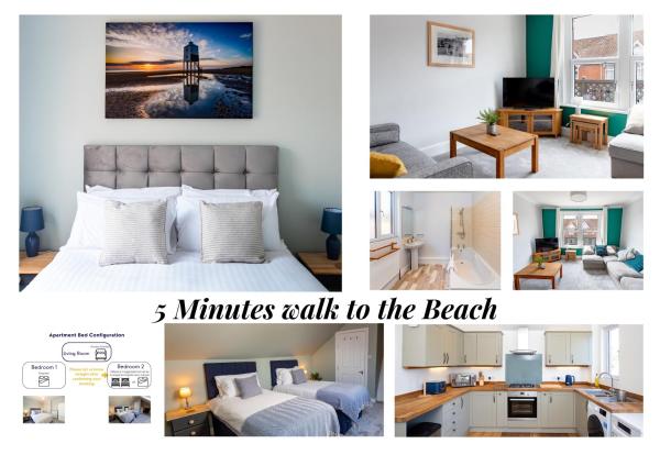 Stylish 2 Bed Flat In Burnham-on-sea Near Beach&m5 - Burnham-on-Sea