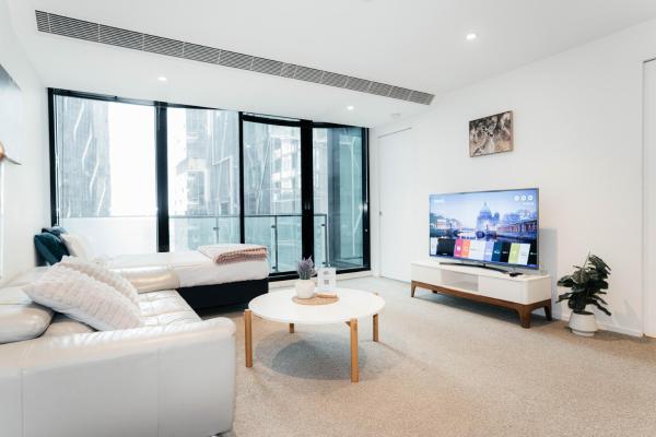 Cbd Comfort 2 Beds 2 Baths Living - St Kilda