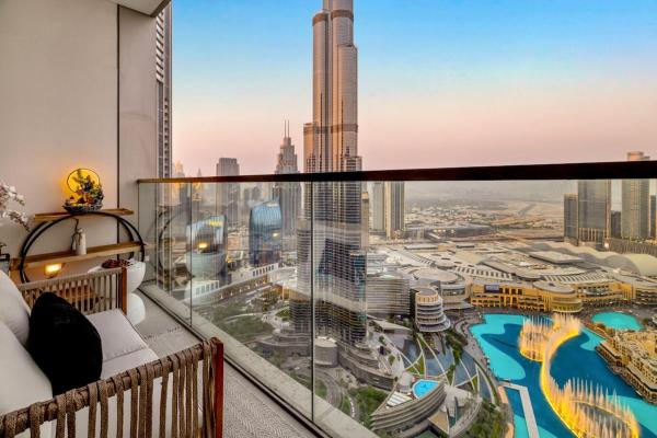 High Floor Full Burj & Fountain View 3mins Walk To Dubai Mall With Ps5 Grande Signature - Dubai