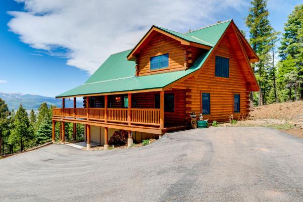 Incredible Views! Log Cabin W/ Wraparound Deck - Angel Fire, NM