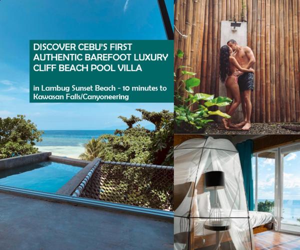 Beachfront Villa With Private Pool On 1,5 Km Lambug Beach, Kawasan Falls 10 Min, Badian Moalboal - The Verge Cebu - Badian