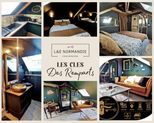 Les Cles Des Remparts - Appartement Privé à Thème Tout éQuipé - Atypique - Centre Saint-lô - Gare - Haras - Parking Public Gratuit - Entrée Autonome - Wifi - Netflix - Tv Xxl - Lit 160x200 - Saint-Lô