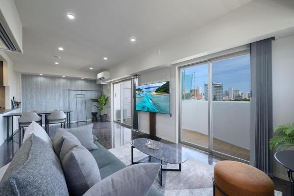 Newly Built 70m Spacious 2ldk Maximum 5 People Free Parking 3 Minutes On Foot To Uminosora Park - Naha