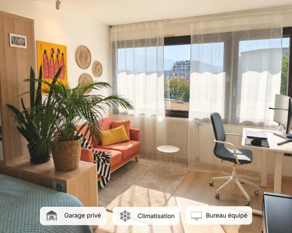Studio T1 Bis, Clim, Garage, Vue Vercors - Saint-Martin-d'Hères