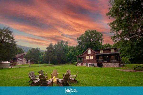 Cozy Log Cabin W Porch Fire Pit Games & River - 셰난도아 국립공원