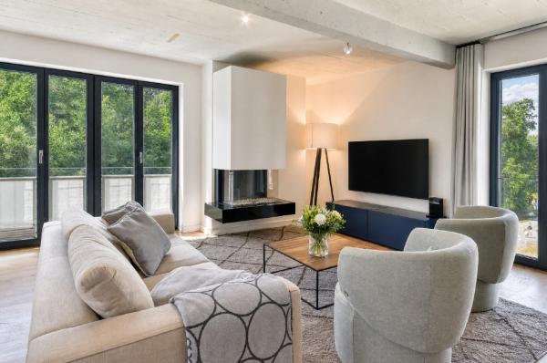 Ferienwohnung Sonnenloft 14 Mit Eigenem Kamin, Sauna, Strandkorb Am Strand Und Pool Im Haus Düne 7 Prora - Binz