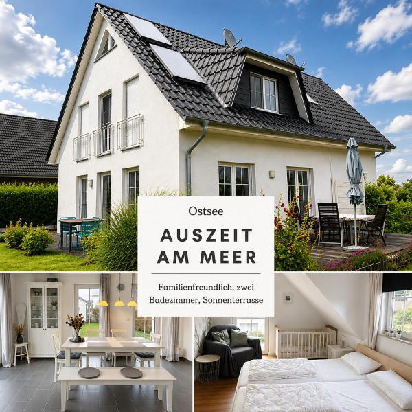 Auszeit Am Meer - Ostseenah & Sonnenterrasse - 2 Bäder - Zierow