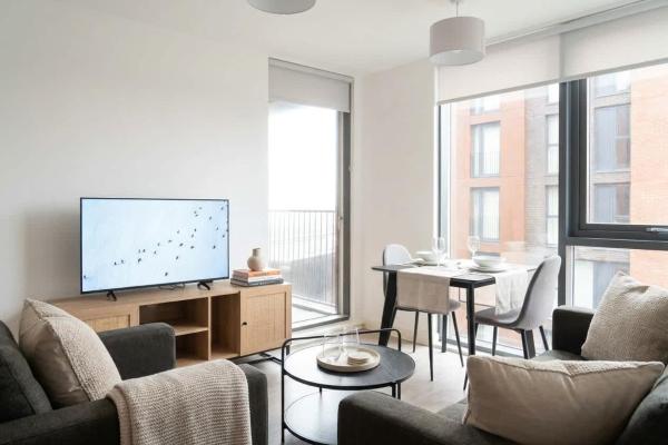 Bright 1 Bed Apartment In Manchester W Balcony - Manchester