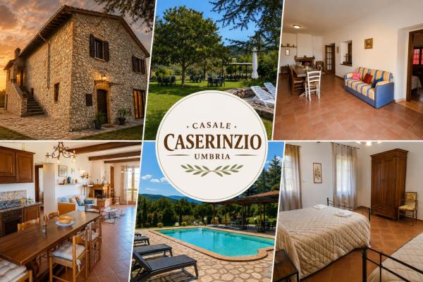Casale Caserinzio - Villa Con Piscina Panoramica - Umbría