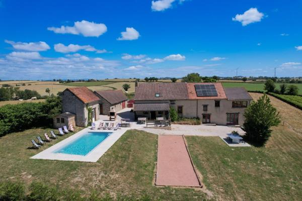 So Villa Molise Au Blanc 71 - Piscine Chauffee - Sauna - 2h De Lyon - 30p - Bourgogne-Franche-Comté
