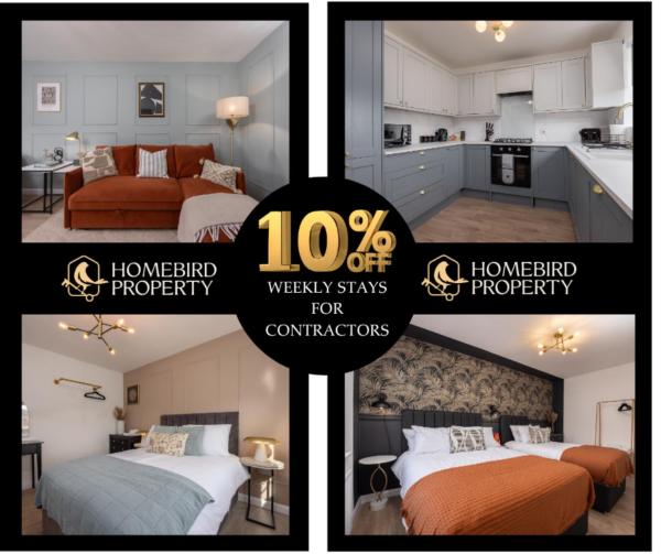 Luxuriou 5 Bedroom House By Homebird Property Management Short Lets & Serviced Accommodation Leeds With Private Parking & Free Wifi - リーズ