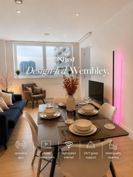 Design-led Wembley Stay, Gym, Cinema, By Stadium - 트위크넘