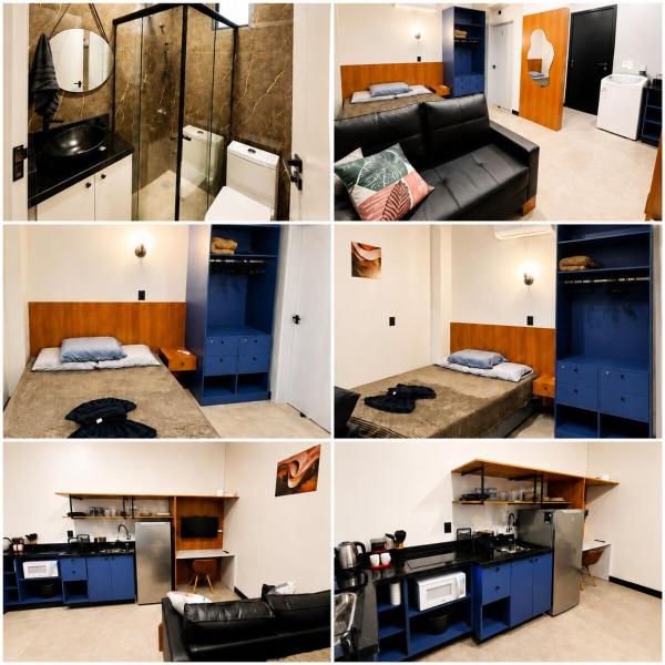 Studio Echo Living 05 Novo Completo Com Ar Quente E Frio, Cozinha Completa, Wifi, Vaga Para Veículo - Chapecó