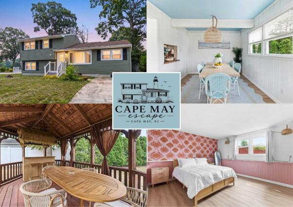 Cape May Escape Sleeps 10 Tiki Bar Grill - Cape May, NJ