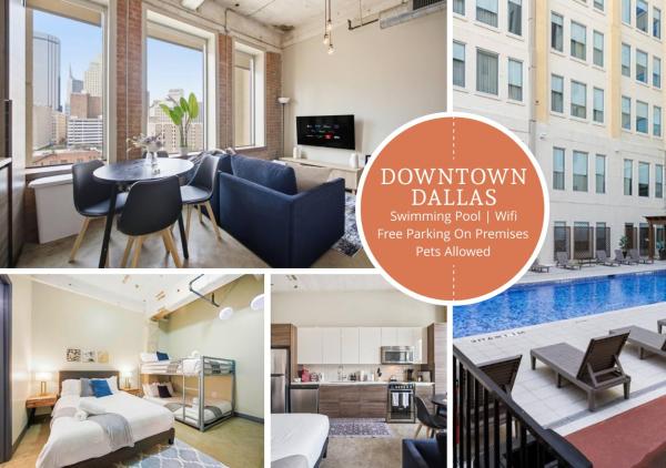 Stylish Downtown Stay With Pool, Gym, Valet Parking - Dallas, TX