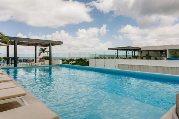New Condo Roof Pool With Gym And Wifi Near 5th Half Blk Kids Ok - Playa del Carmen