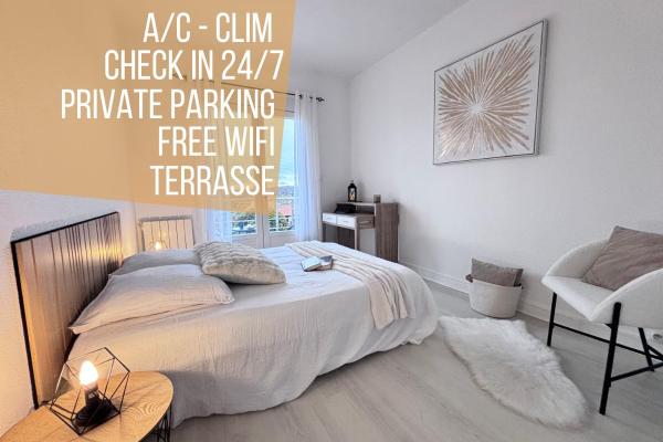 Nid Des Puys - 2 Chambres - Terrasse - Balcon - Parking - Clim - Châtel-Guyon