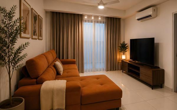 Peaceful Couple Stay - Pool, Metro & Shops Nearby - Bangi
