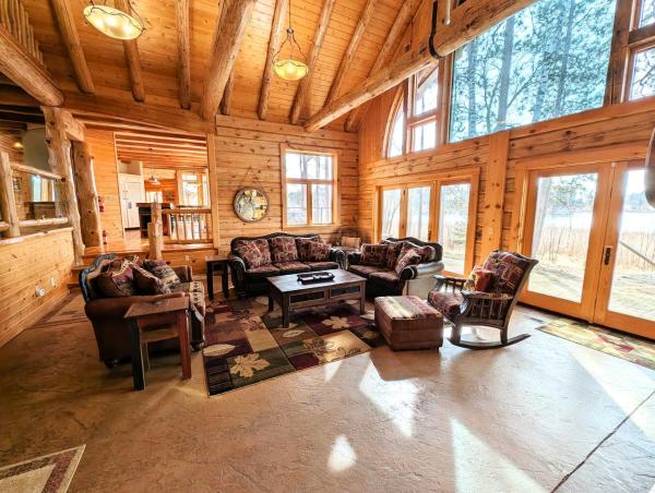 Fish Hook River Log Home With Theater & Dock - Park Rapids, MN