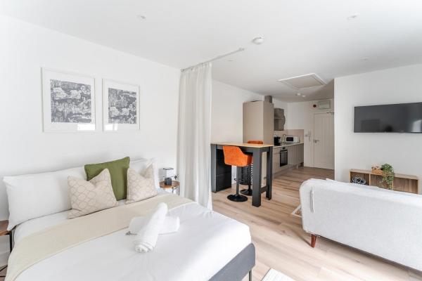 Stylish Studio Flat Prime Cardiff Location - イギリス バリー