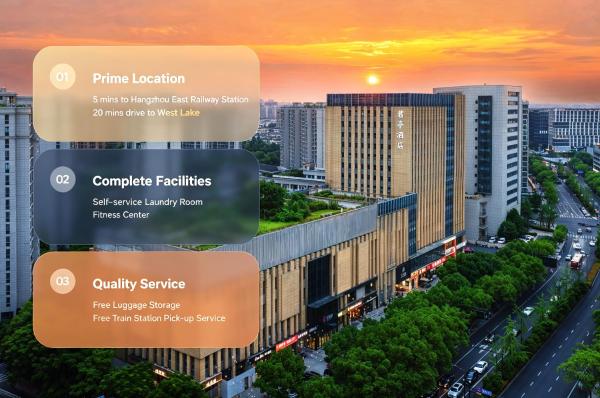 Ssaw Boutique Hotel Hangzhou East Railway Station - Close To West Lake - Free East Railway Station Shuttle Service - Hangzhou